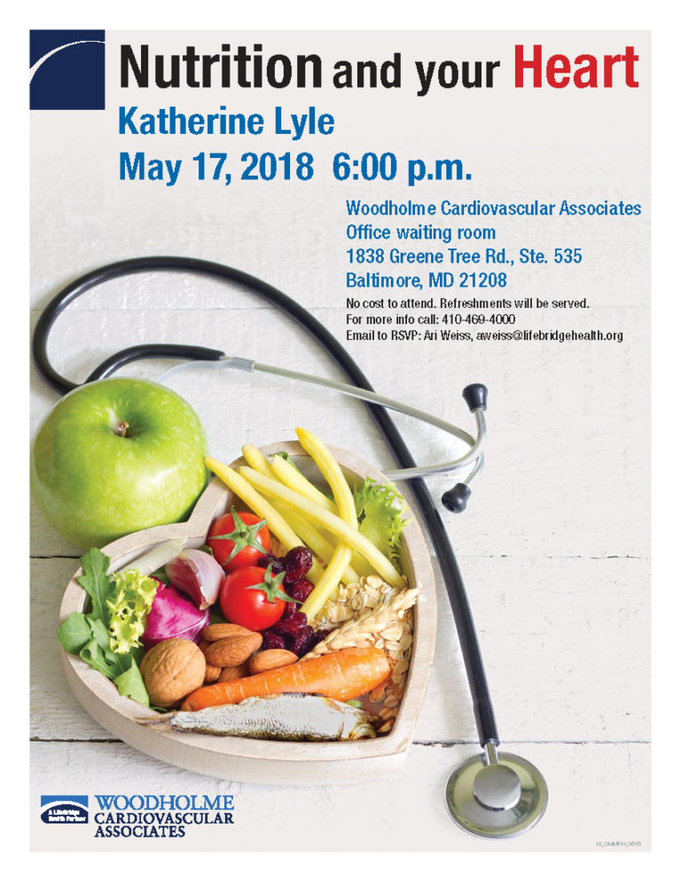 Free Nutrition Seminar! - May 17th at 6:00 pm - Baltimore Cardiologists ...